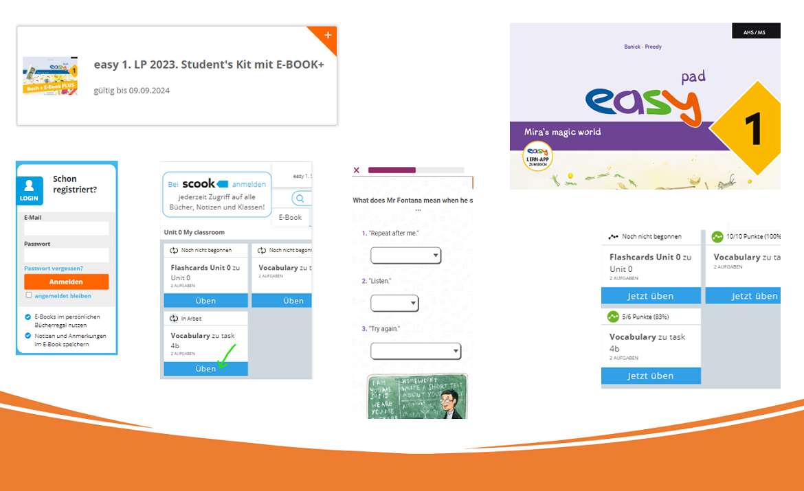 Ganz „easy“ die interaktiven Übungen nutzen – easy