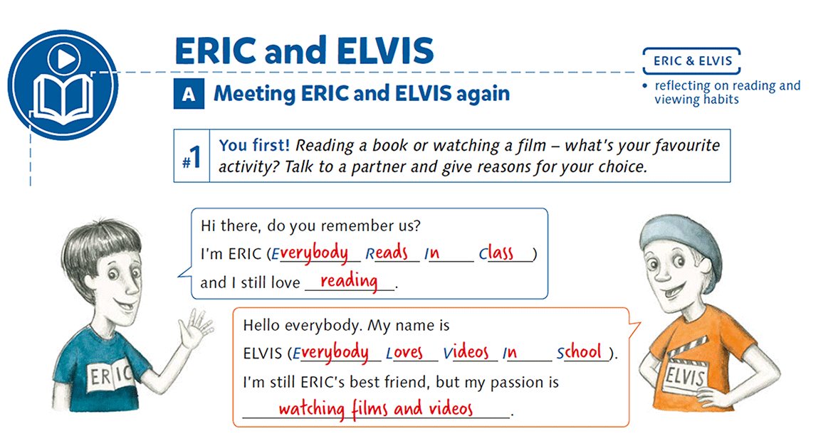 Everybody Reads In Class – easy mit ERIC!